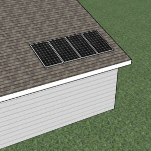 IronRidge XR Flush Mount Racking Kit for 8 Solar Panels, 2×4 Portrait ...