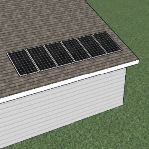 IronRidge XR Flush Mount Racking Kit for 4 Solar Panels, 1×4 Portrait ...