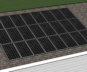 MT Solar Top of Pole Mount for 8 Solar Panels