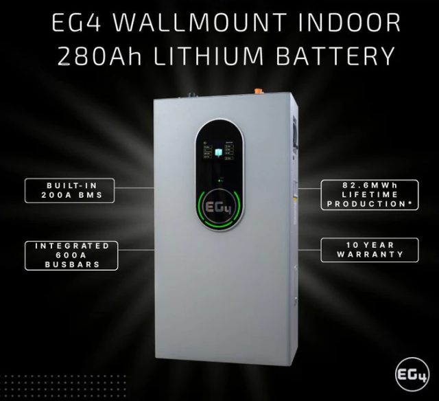 EG4 LL-S 48V 100AH Lithium Solar Battery - Please call for a custom quote.